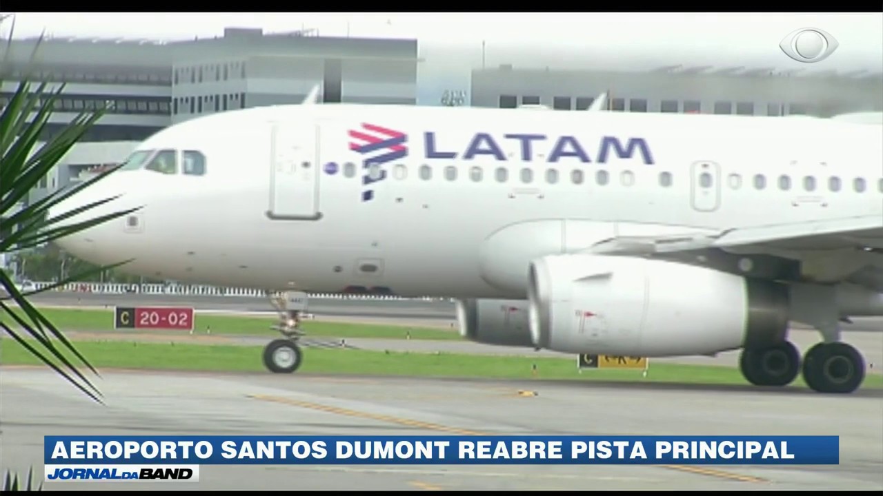 Aeroporto Santos Dumont reabre pista principal - YouTube