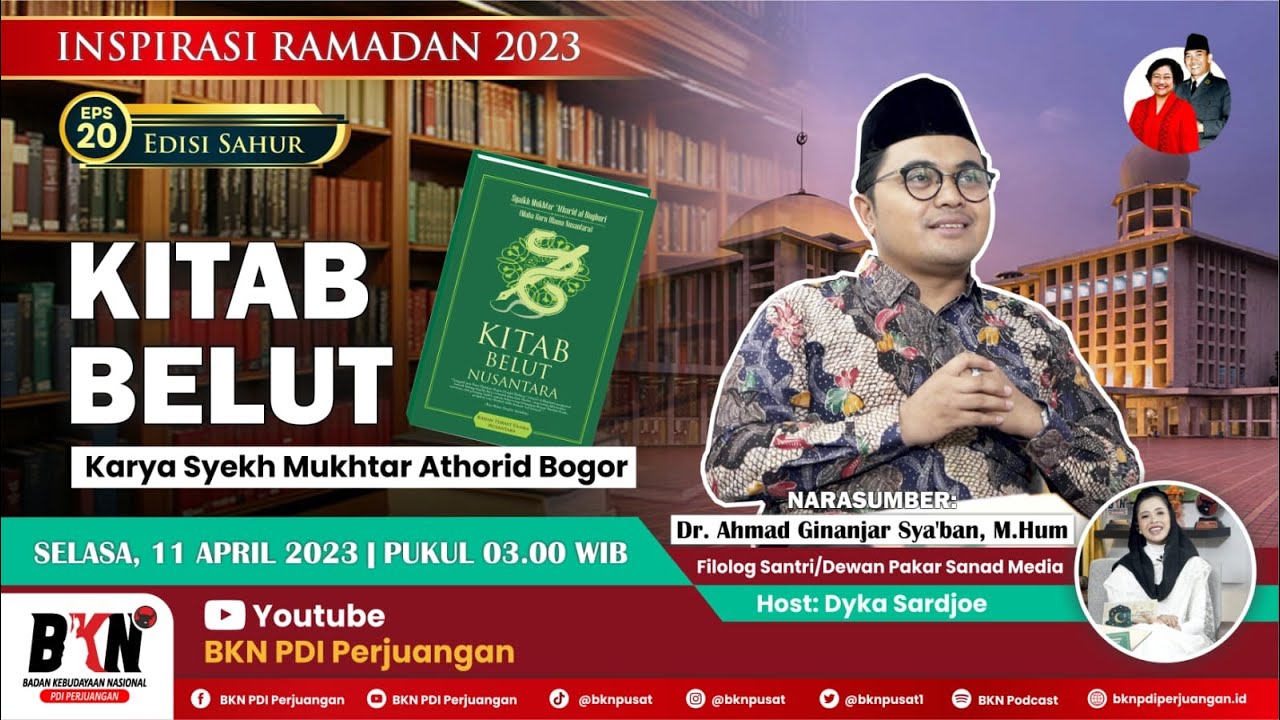 Eps. 20 | Kitab Belut Karya Syekh Mukhtar Athorid Bogor| Dr. Ahmad Ginanjar Sya'ban, M.Hum - YouTube