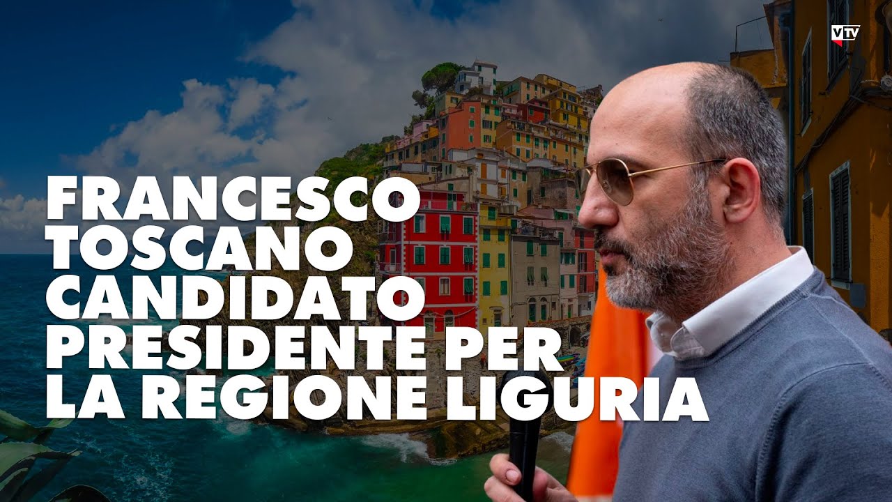 Francesco Toscano candidato Presidente per la Regione Liguria - YouTube