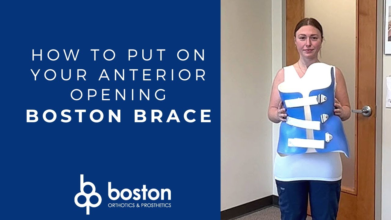 How to Put On Your Anterior Opening Boston Brace - YouTube