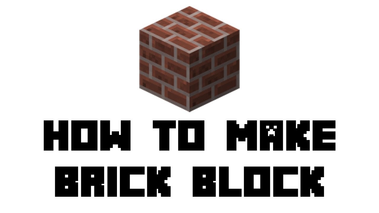 How to make a brick block in Minecraft tutorial - YouTube