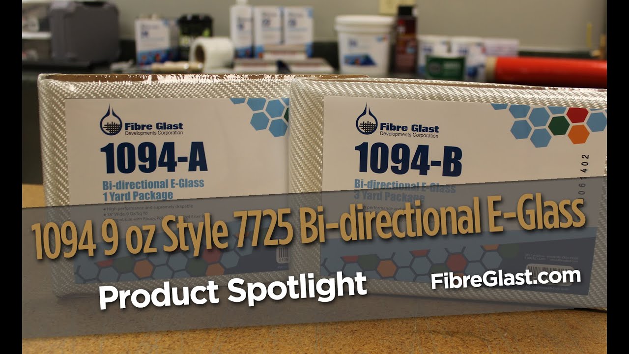 1094 9 oz Style 7725 Bi-directional E-Glass - YouTube