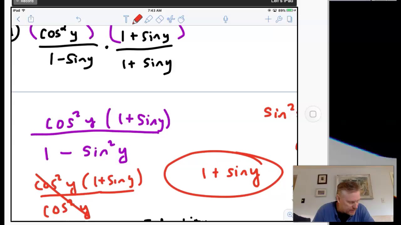 Pre-Calculus Proving Identities - YouTube