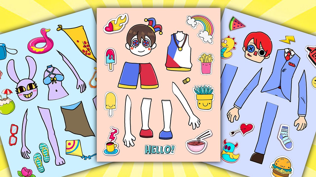 Decorate with Sticker Book The Amazing DIGITAL CIRCUS Part 2 -The ...