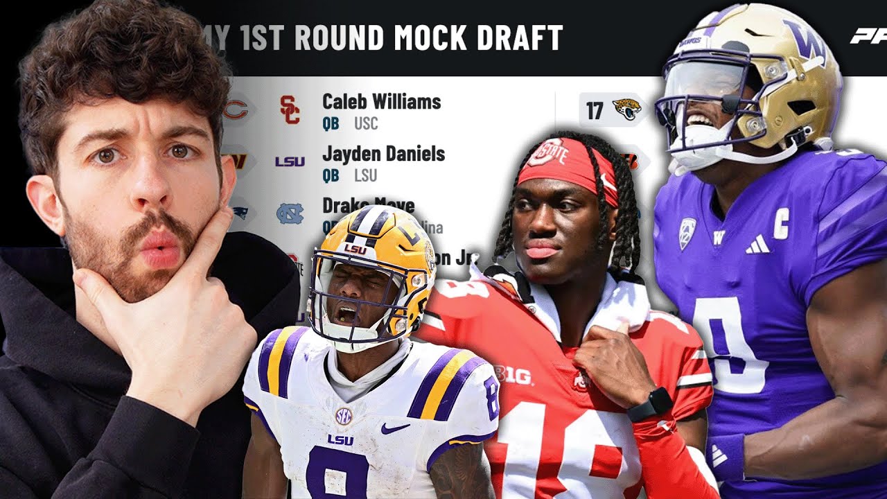 Our First and Last 1st Round NFL Mock Draft!!! - YouTube