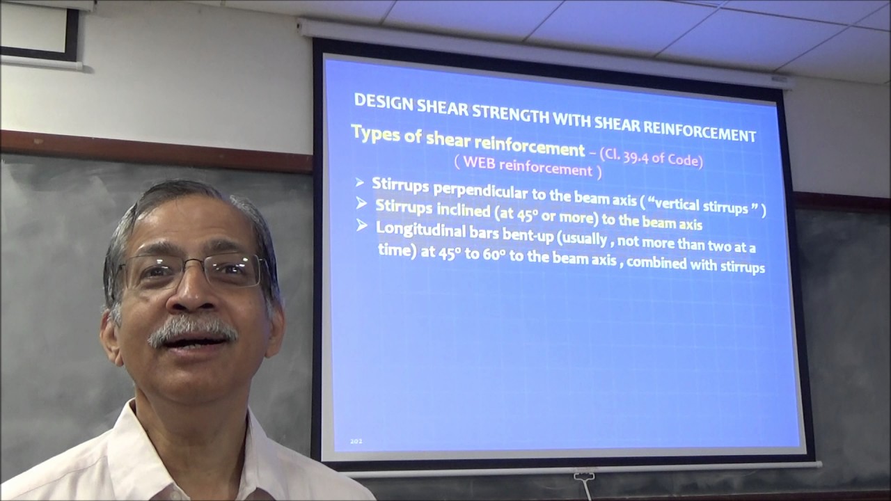 Advanced Concrete Design by Prof Devdas Menon Lecture 21 - YouTube