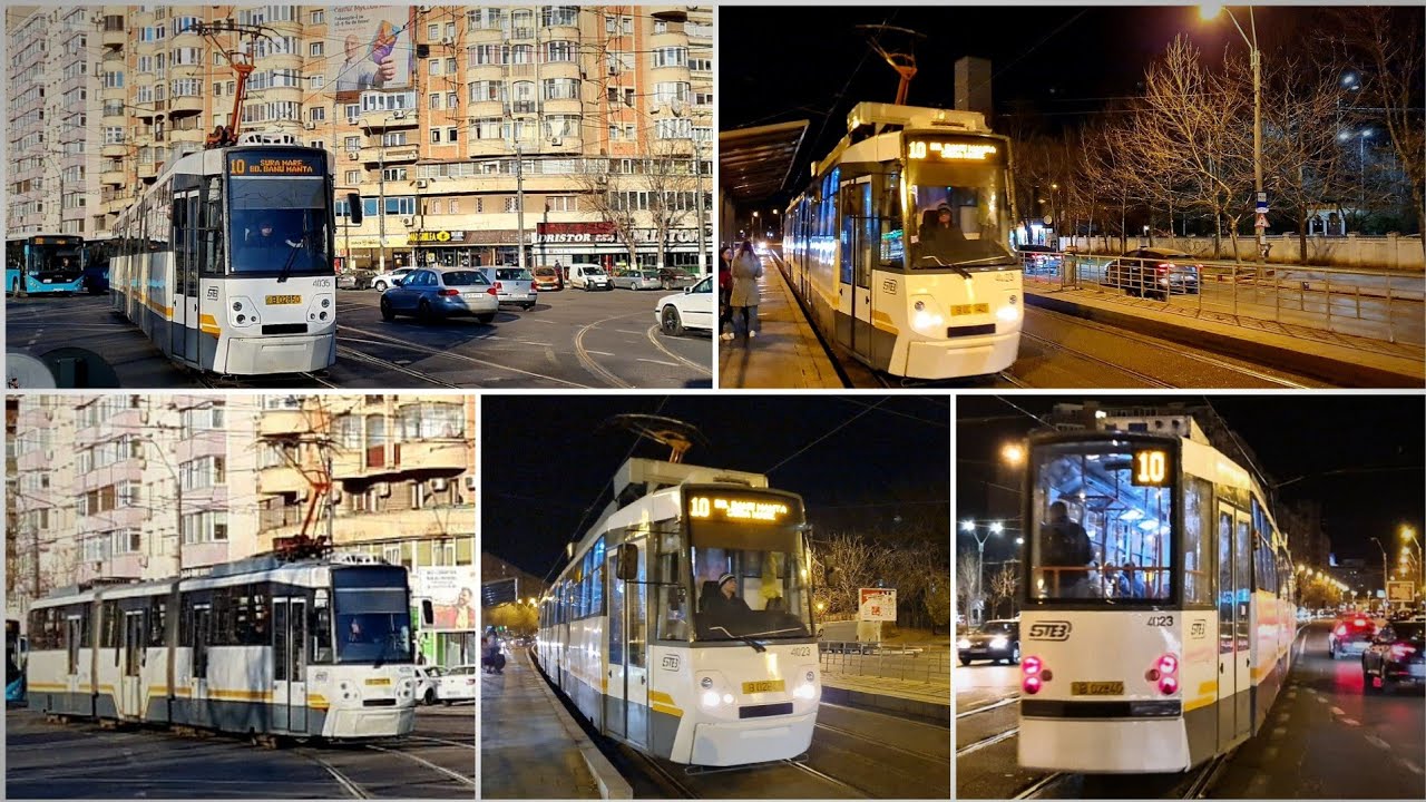 Tramvaiele V3A-93-CH-PPC #4035 și #4023 | Linia 10 - YouTube