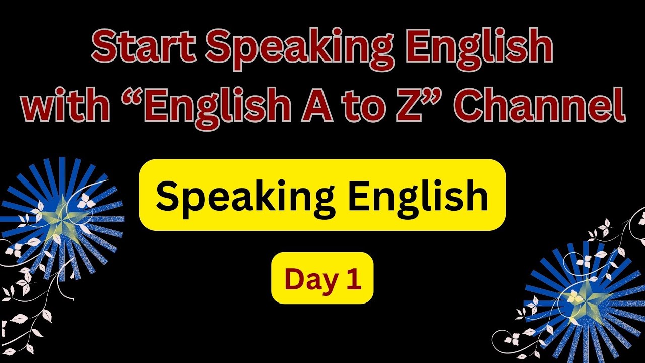 Speaking English first class|| Day 1|| #learnenglish #speakenglish # ...
