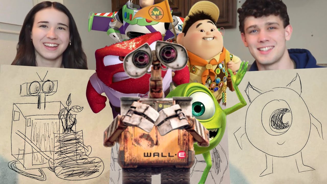 Drawing PIXAR Characters FROM MEMORY - YouTube