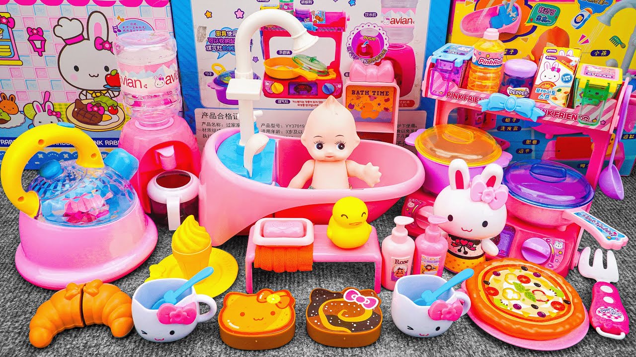 77 Satisfying with Unboxing Dream Princess Bathtub ASMR Playset ...