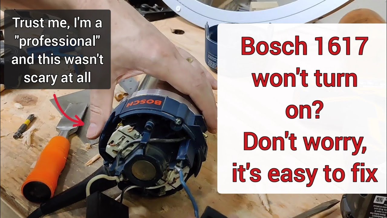Fix your Bosch 1617 Router with these quick steps! - YouTube