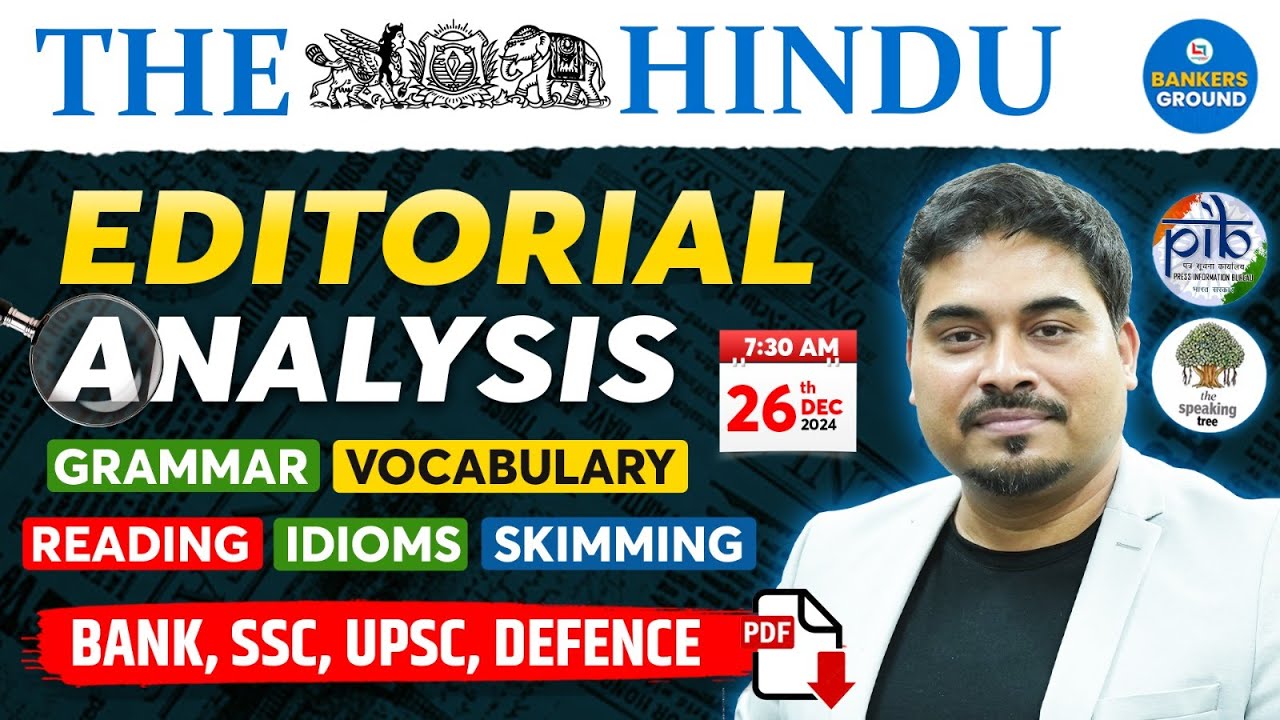 The Hindu Analysis | The Hindu Editorial | 26 Dec 2024 | The Hindu ...