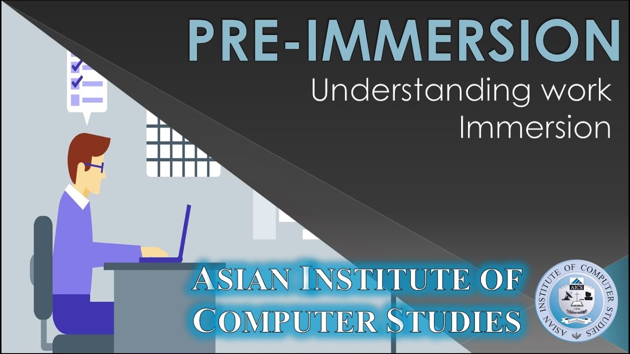Guidance Webinar Pre immersion Understanding Work Immersion YouTube Guidance Webinar Pre immersion Understanding Work Immersion YouTube
