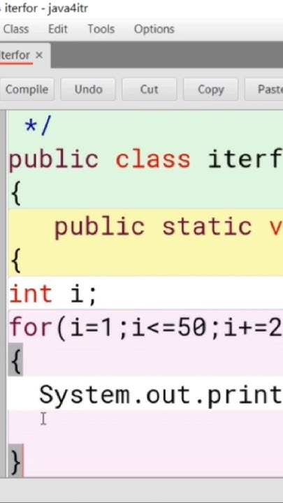 for loop wap to print odd numbers between 1-50. #tenthicsejava#javaprogramming - YouTube