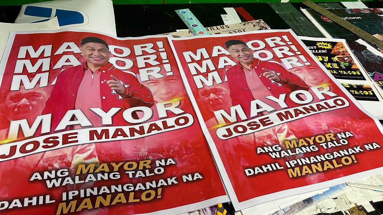 Nagpagawa ako ng Mayor Jose Manalo campaign tarps! Talagang panalo ...