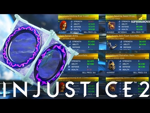Injustice 2: 110+ Mother Box Opening! Epic Gear, Diamond And Platinum ...
