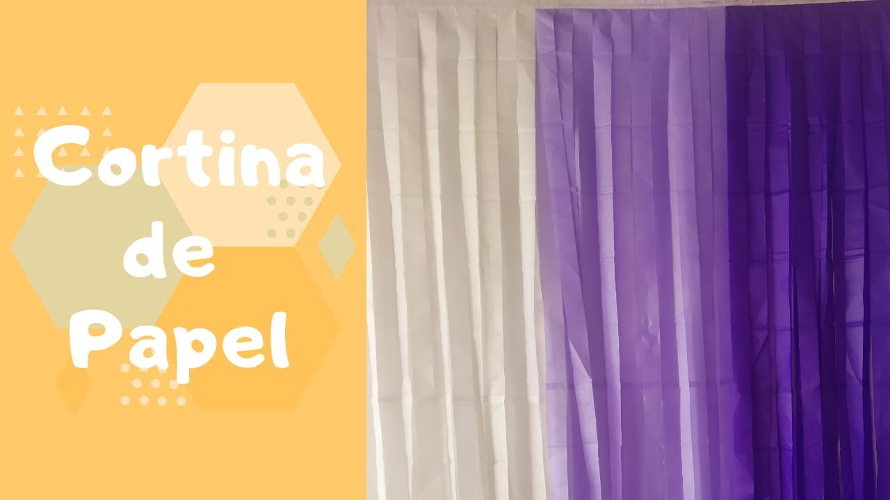🤗Cortina de papel/facil y rapido/paso a paso - YouTube