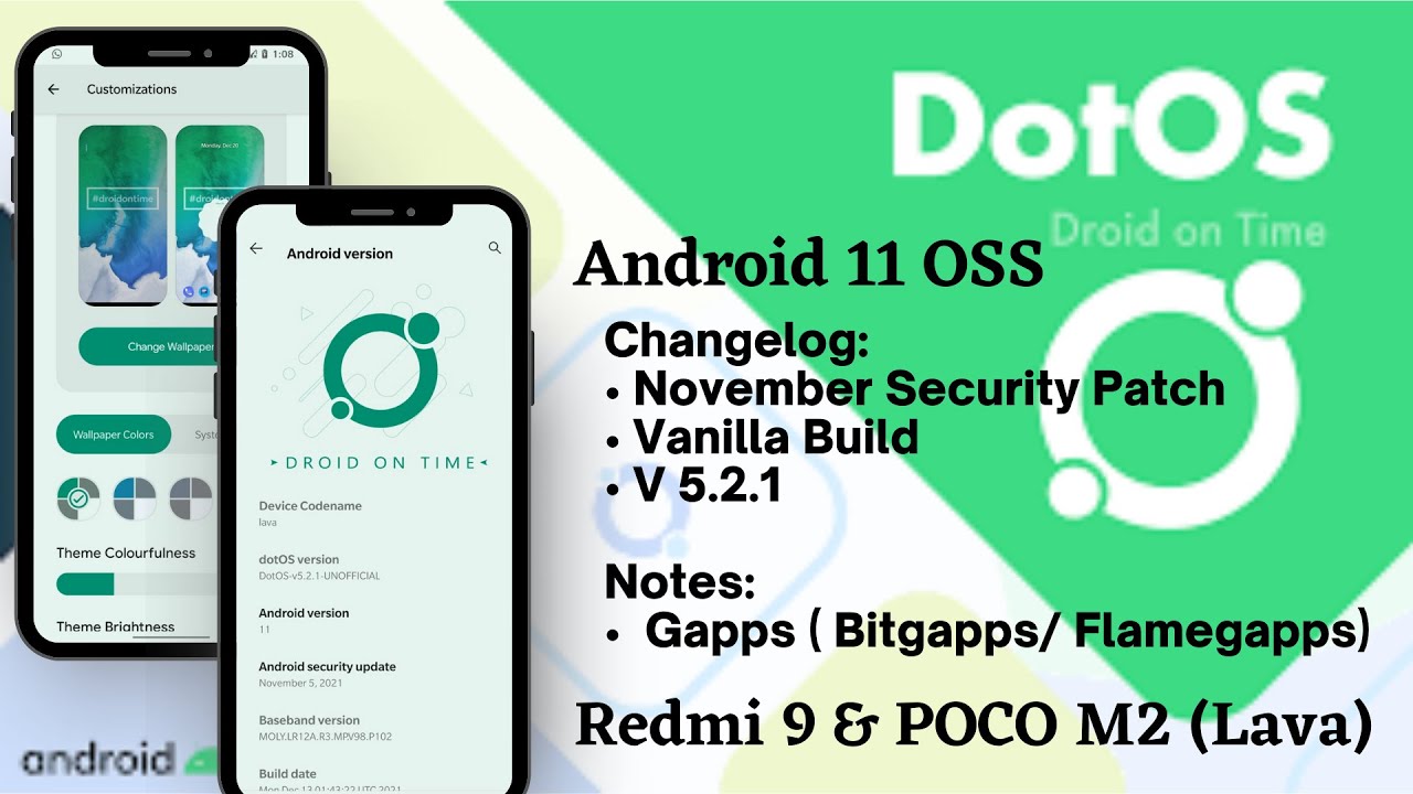 Update Review DOT OS 5.2.1 Unofficial Android 11 | Redmi 9 | 9 Prime ...