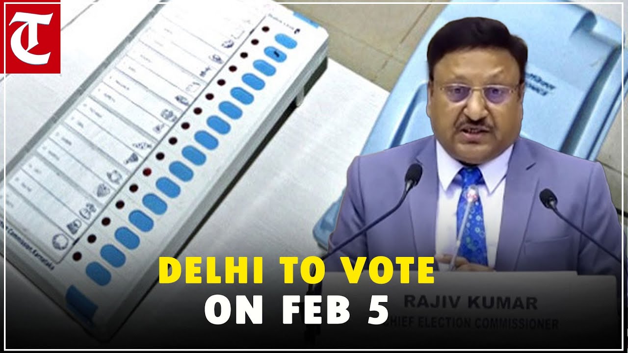 Delhi to vote on February 5, counting on February 8 - YouTube