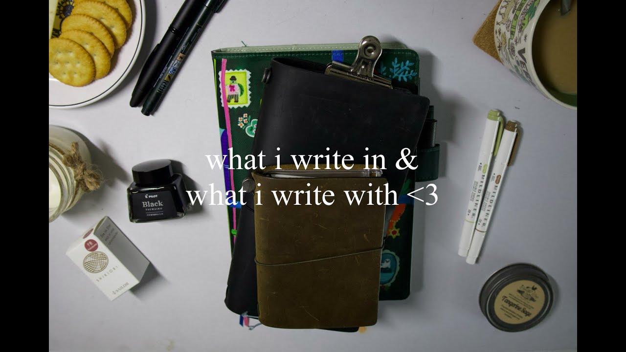 what i write in & what i write with - YouTube