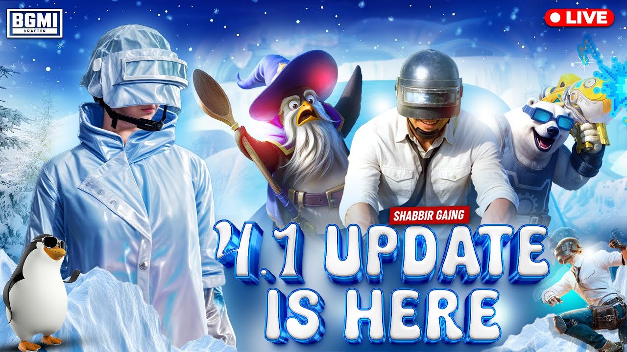 4.1 UPDATE IS HERE LETS EXPLORE | BGMI LIVE - YouTube