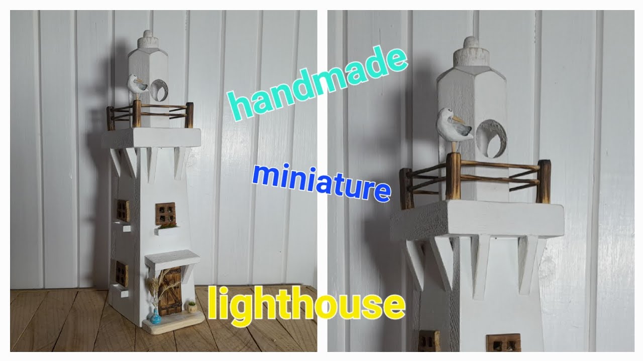 How to make Miniature lighthouse - YouTube