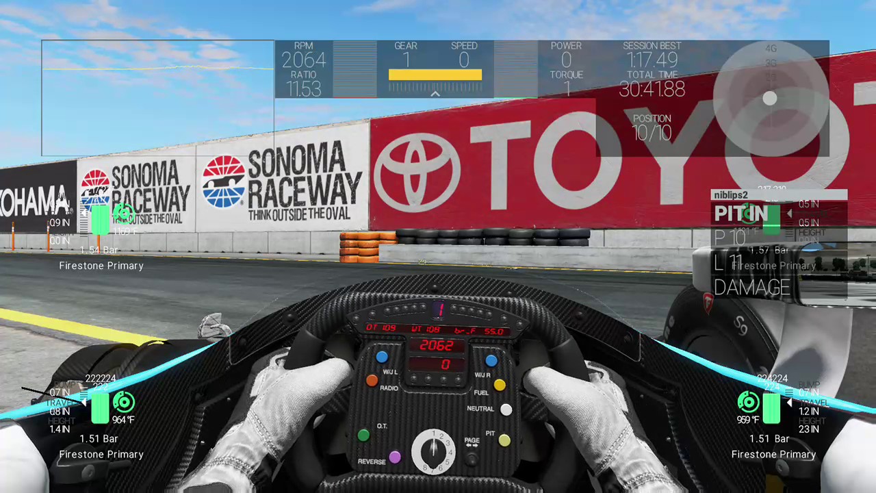 pcars Indycar Sonoma practice and race - YouTube