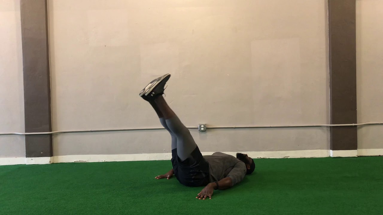 Straight Leg Reverse Crunch - YouTube