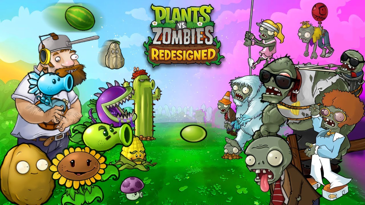 (Gameplay+Link) Plants vs Zombies Redesigned HD Fan-made MOD | Game NHP ...