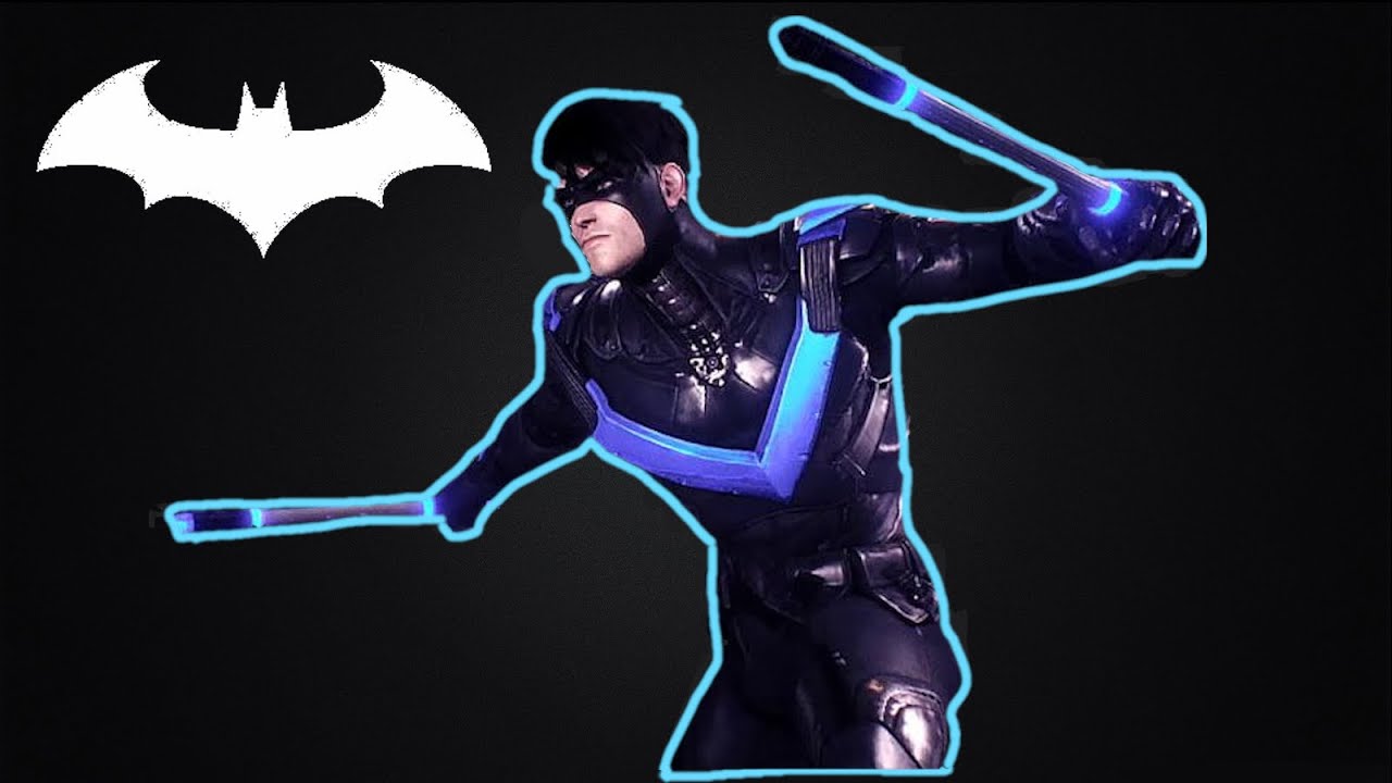Batman Arkham Knight - Nightwing Free Roam Mod - YouTube