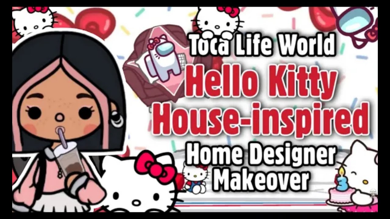 URZĄDZAM HELLO KITTY DOM w TOCA BOCA | HELLO KITTY | TOCA LIFE WORLD - YouTube