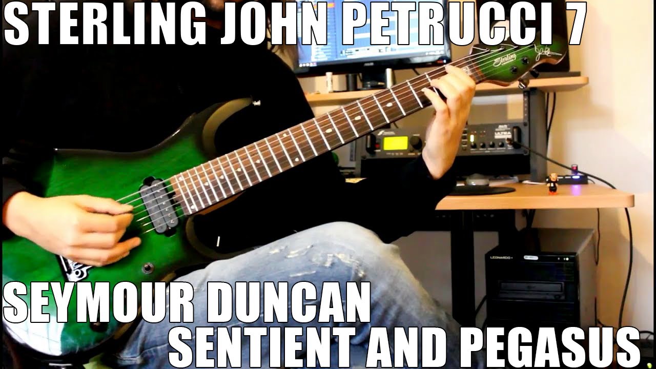 Sterling JP7 - Seymour Duncan Sentient 7 Neck \ Pegasus Bridge - YouTube