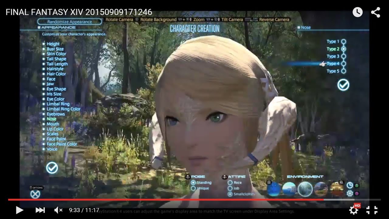 FF14 Renn Ysabel'springs * Part 122 Fantasia Different Color Eyes ...