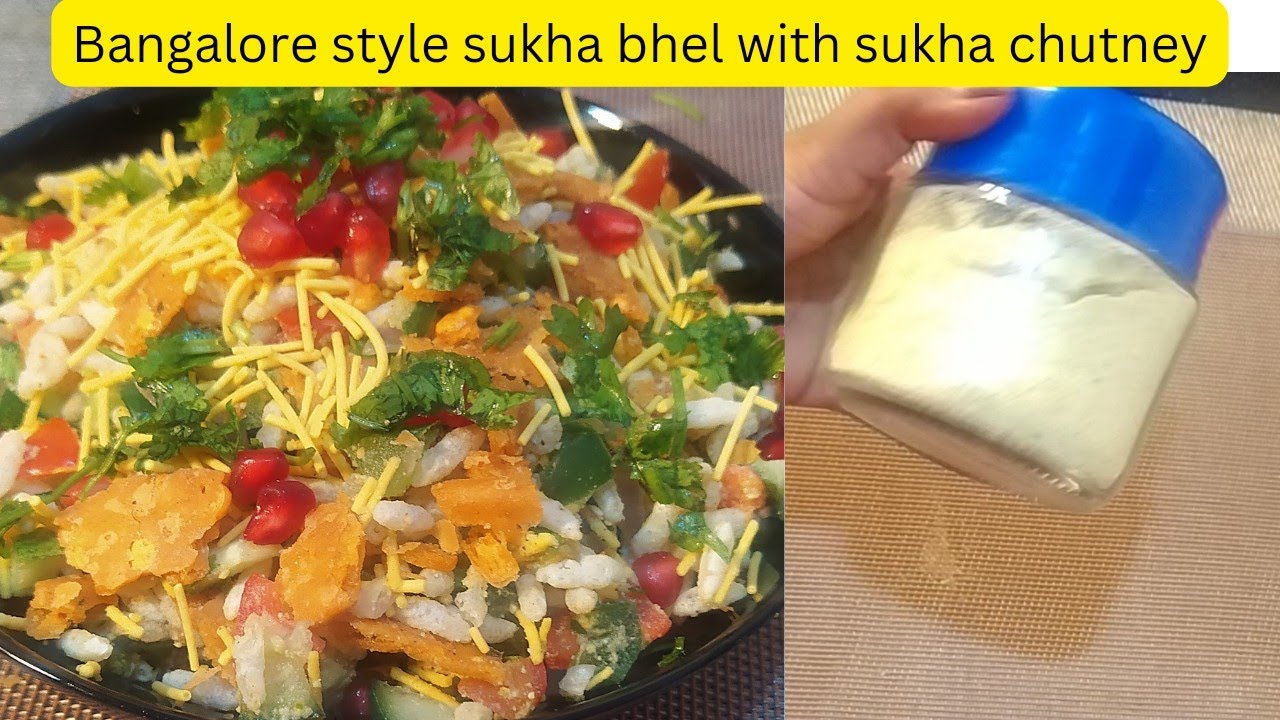 Sukha bhel with sukha chutney | dry chutney recipe | bhel recipe |chaat ...