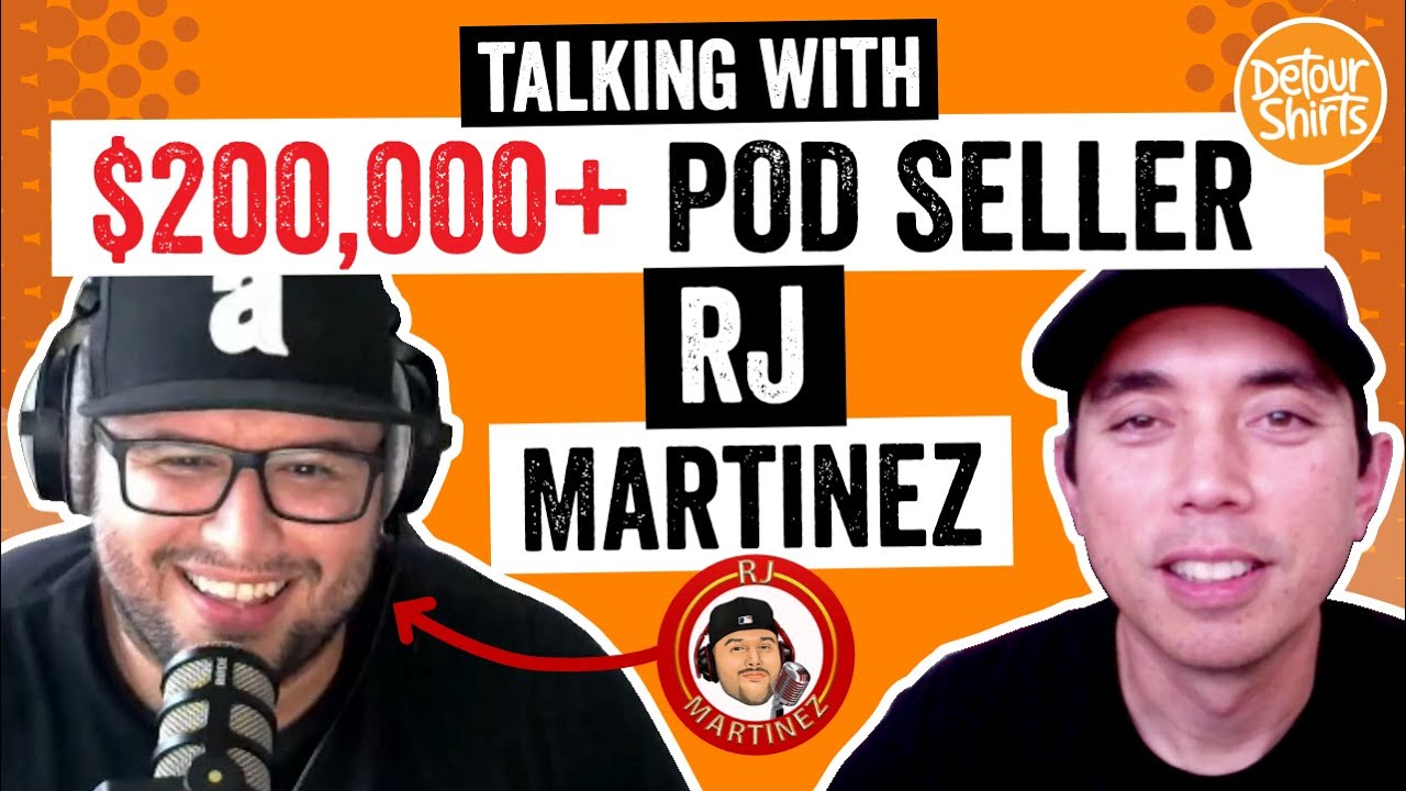 Interview w/$200,000+ Print on Demand Seller RJ Martinez 🔥 - YouTube