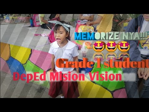 DEPED MISSION VISION MEMORIZE NG GRADE 1 - YouTube