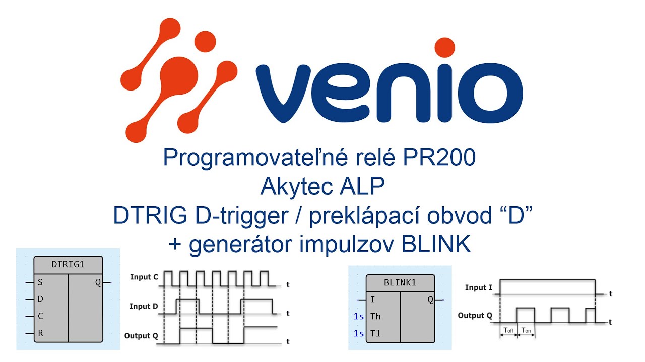 PR200, 16. časť, DTRIG klopný obvod "D" a BLINK generátor impulzov v ...