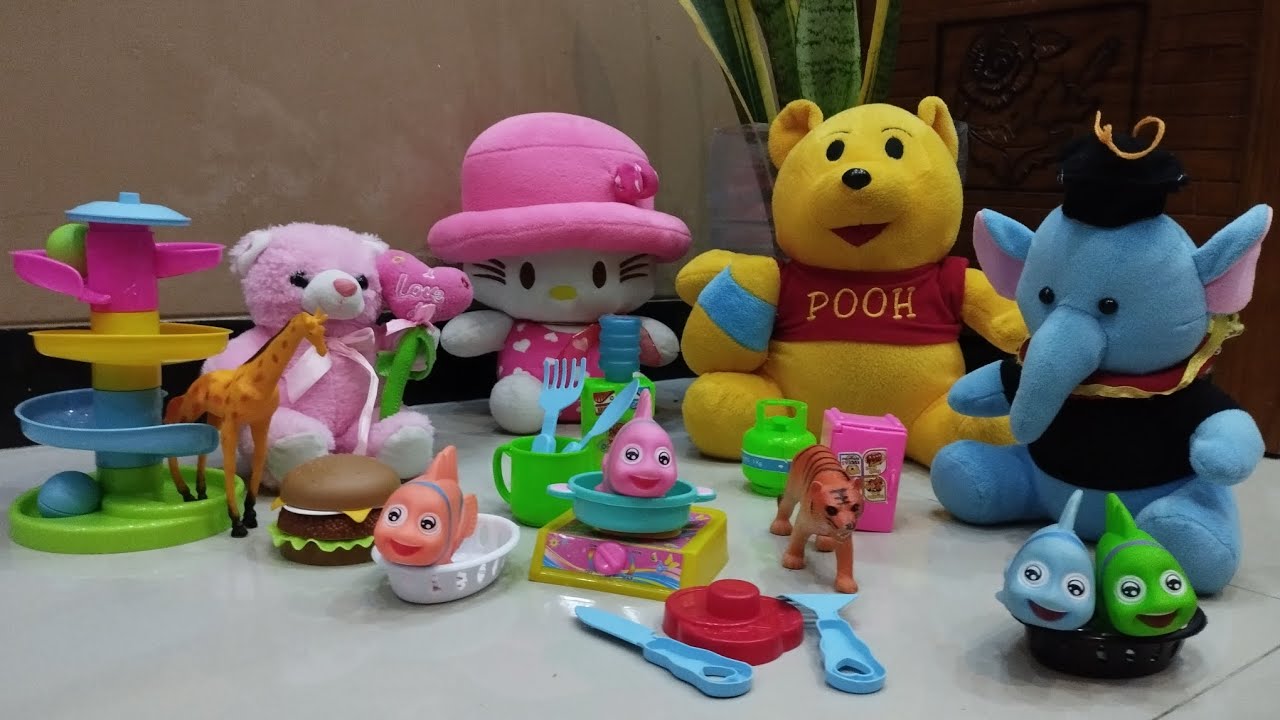 WINNIE THE POOH HELLO KITTY MAINAN BOSKUH ROLLING BALL TOWER IKAN ...