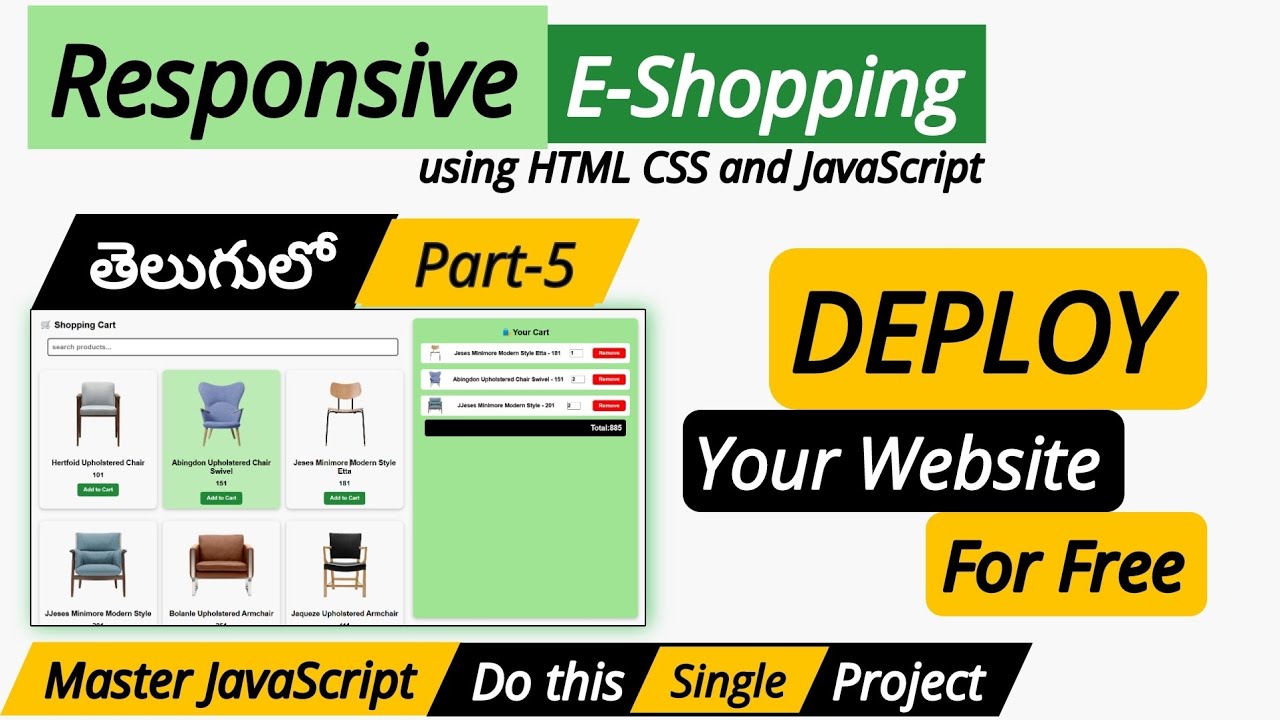 Deploy Your Website For Free With Github Pages And Netlify In Telugu Web Hosting In Telugu Youtube