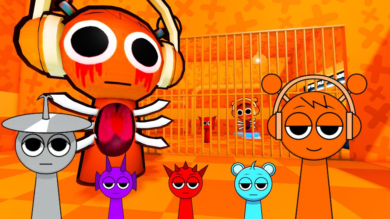 Sprunki Oren Plays Sprunki Oren Horror Prison Run Obby in ROBLOX ...