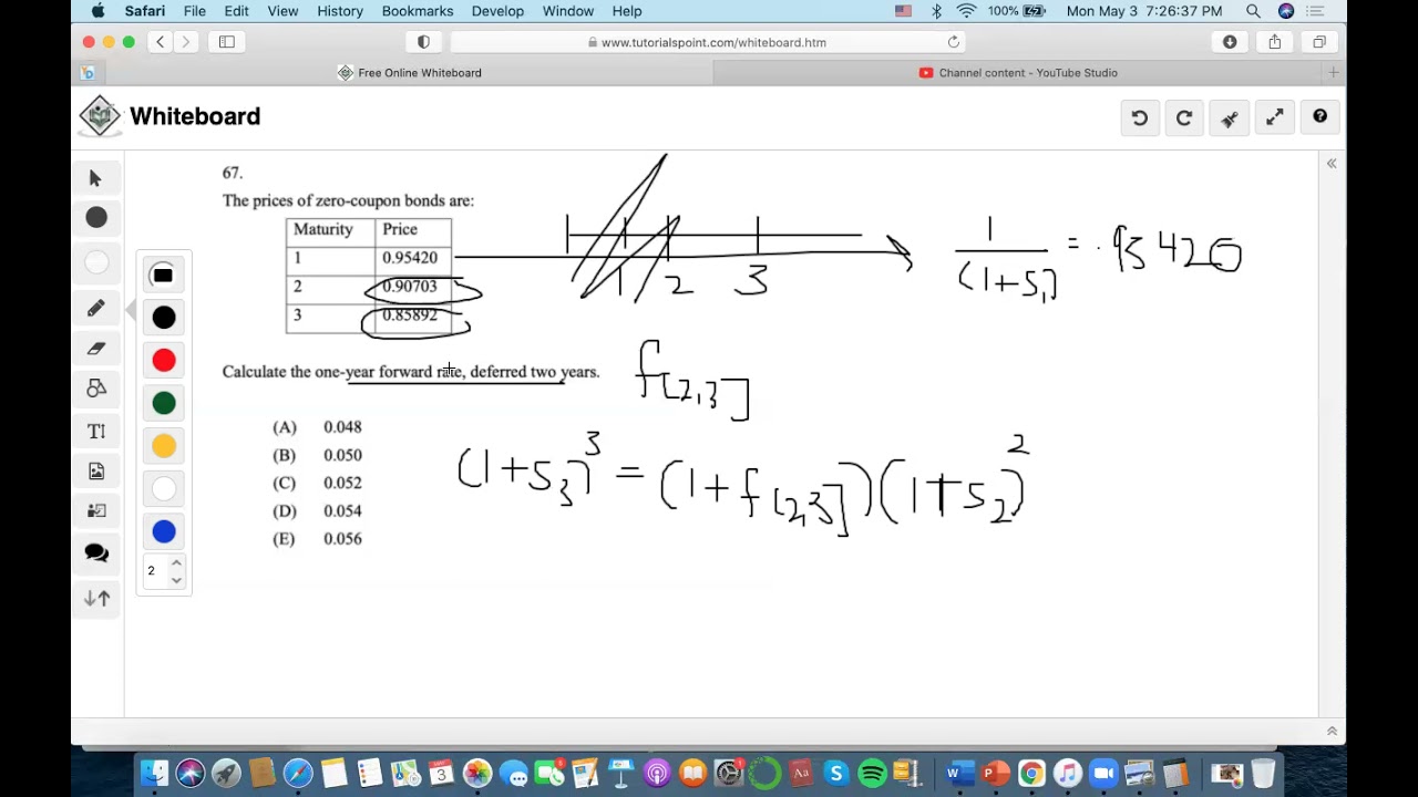 SOA/FM SAMPLE QUESTION #67 - YouTube