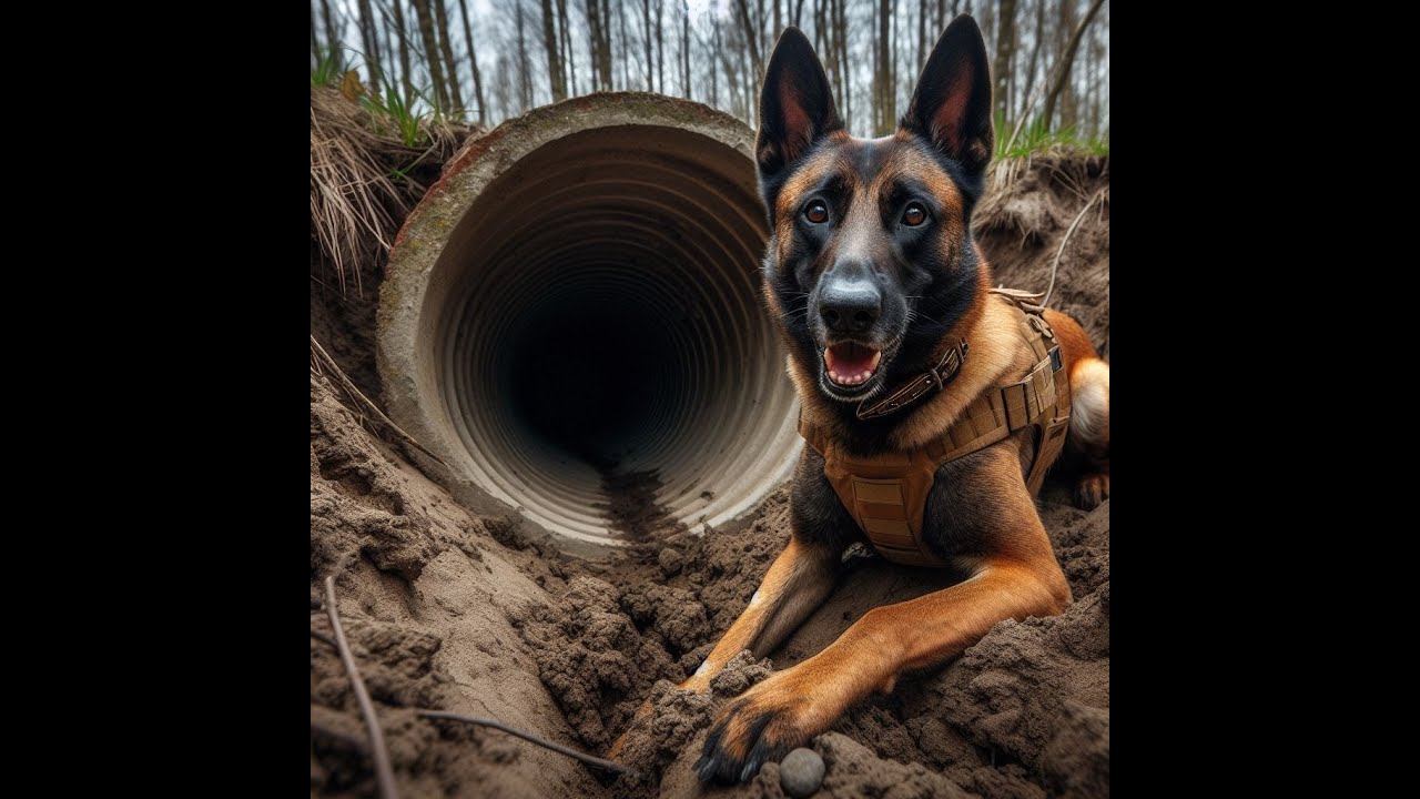 Military dog locates secret tunnels . - YouTube