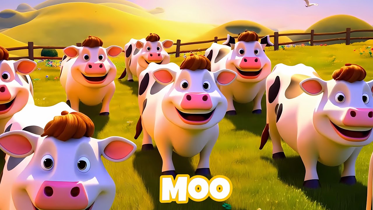 The Cows Go Moo! | Kids Song | Nursery Rhymes - YouTube