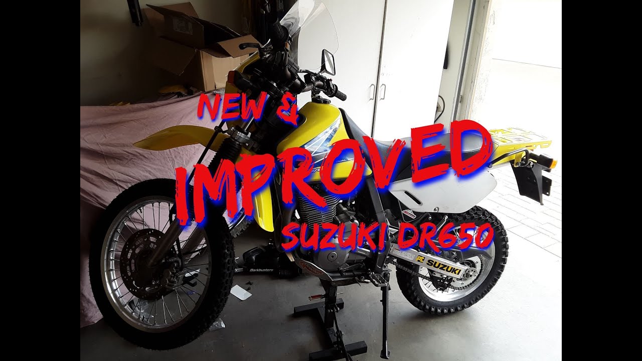 Suzuki DR650, New "IMPROVED" New bike! , Procycle, GSXR pipe!! - YouTube