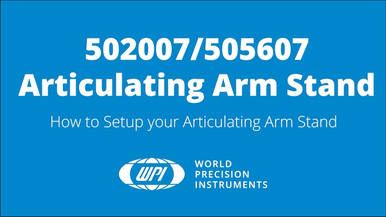 How to Setup a Microscope Articulating Arm Stand - YouTube
