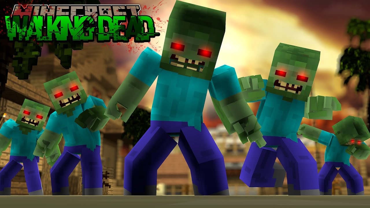 Minecraft THE WALKING DEAD - THE ZOMBIES TAKE OUR CAMP!!!! - YouTube