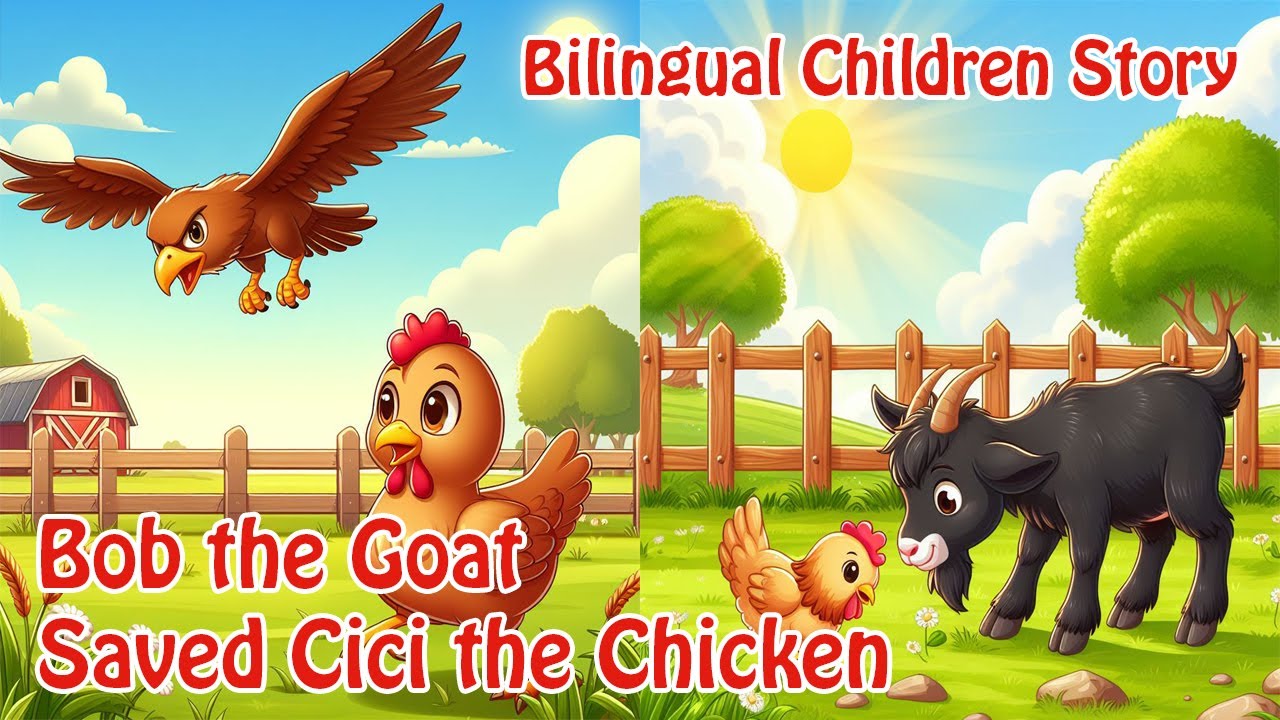 Bilingual Children Story | How Bob the Goat Saved Cici the Chicken ...