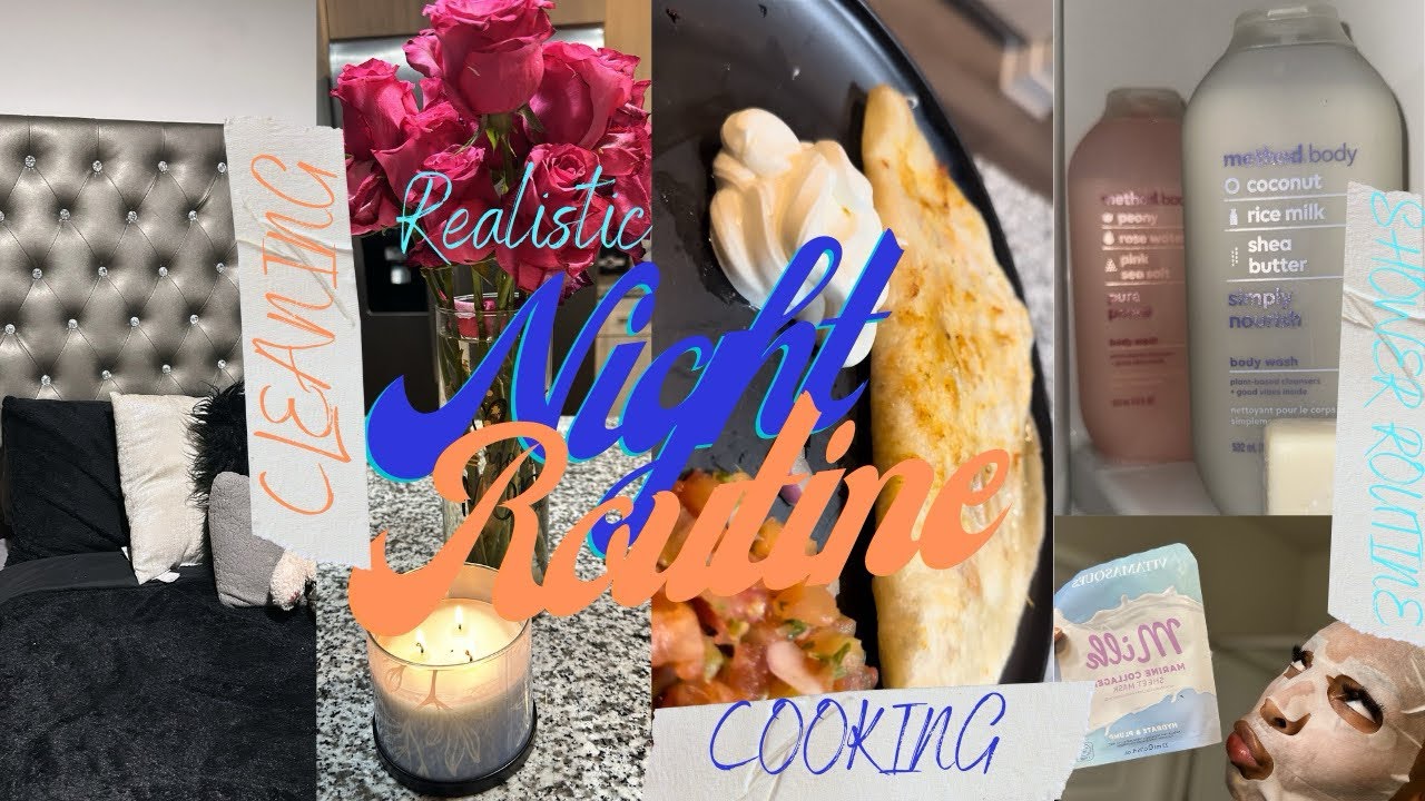 MY REALISITC NIGHT ROUTINE || (VIDEO DIARY) COOKING,CLEANING,LAUNDRY ...