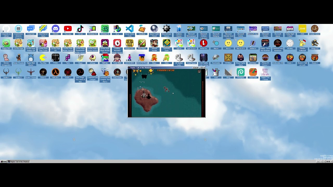 EmuOS v1 0 — Mozilla Firefox Różne gry retro - YouTube
