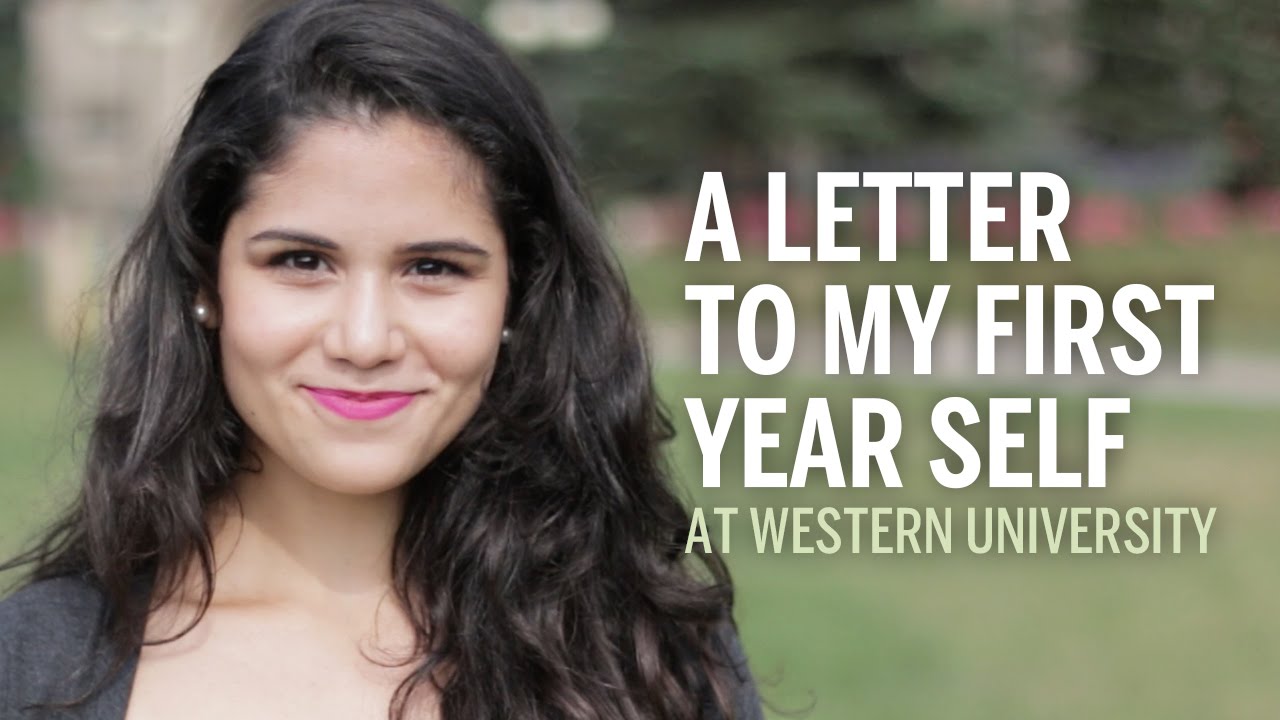 A Letter to My First Year Self - YouTube